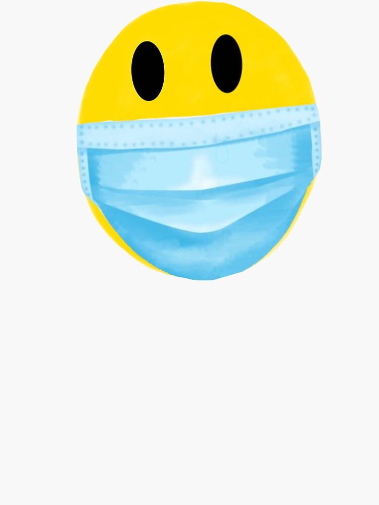 "Mask smiley face" Sticker by aartes2021 | Redbubble