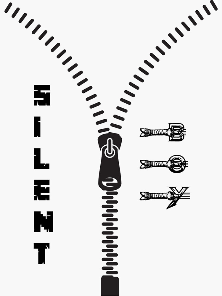 "Silent" Sticker by FaisalAmir | Redbubble