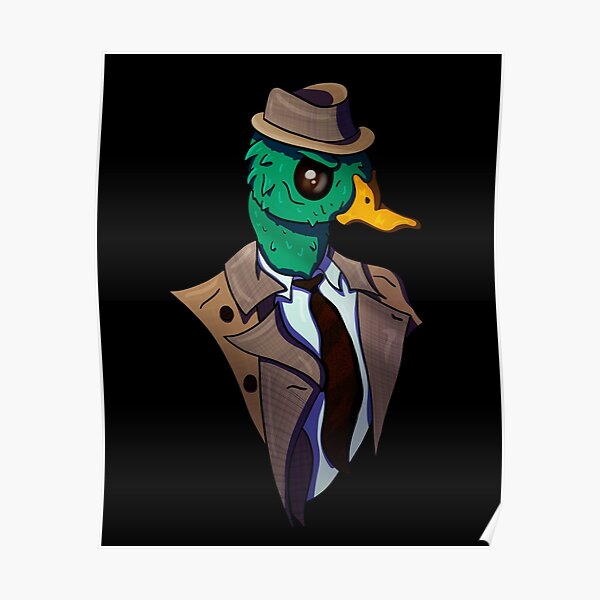 Póster «Detective de pato de dibujos animados» de Souremat | Redbubble