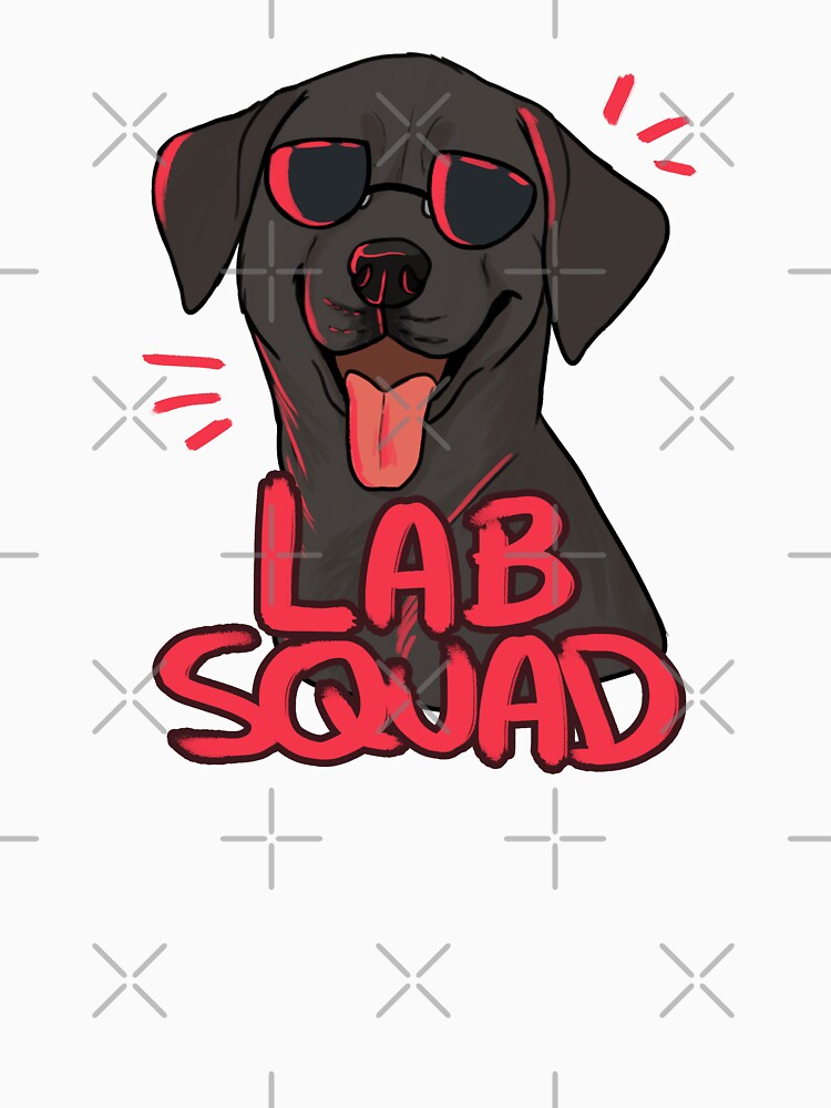 "BLACK LAB SQUAD" T-shirt by mexicanine | Redbubble | labrador ...