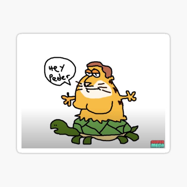 "Supermega Drunk Drawing - Hey Peder" Sticker for Sale by sewer-babie ...