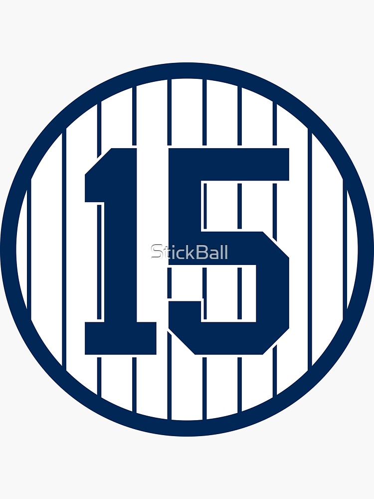 "Thurman Munson #15 Jersey Number" Sticker for Sale by StickBall ...