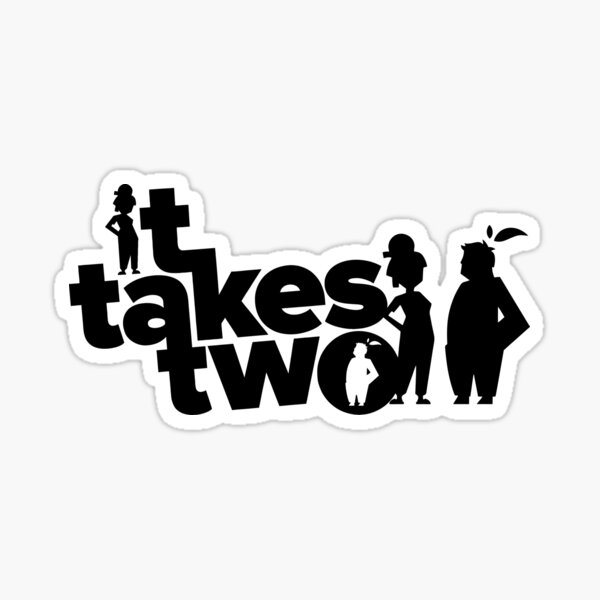 "It takes two" Sticker for Sale by bellon7794 | Redbubble