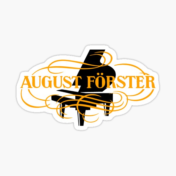 "August Forster Piano Brands" Sticker for Sale by JulioHShop | Redbubble