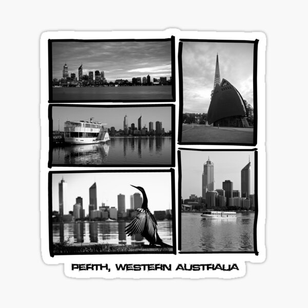 "Perth pics" Sticker for Sale by martybugs | Redbubble