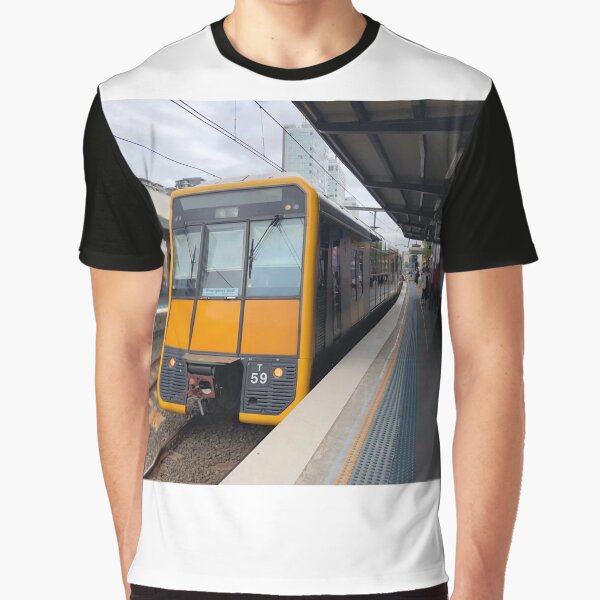 "Sydney Trains T Set TANGARA at Burwood Station" Graphic T-Shirt for ...