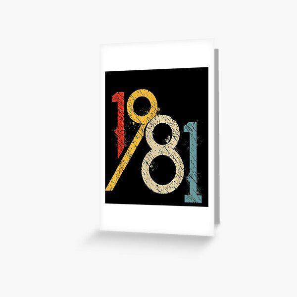 "1981 Vintage 40th Birthday" Greeting Card for Sale by anniversaryshop ...