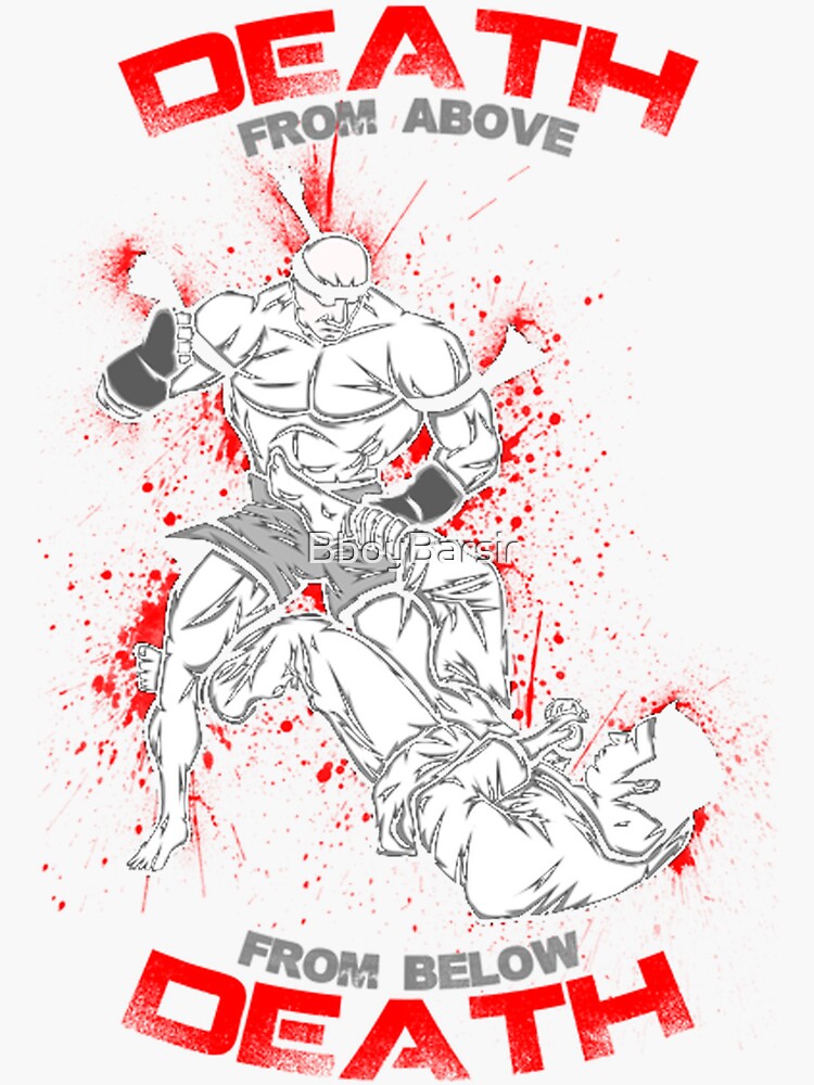 "Death from above from below death" Sticker for Sale by BboyBarsir ...