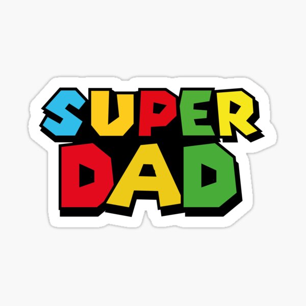 "Super dad" Sticker by Funshirts- | Redbubble
