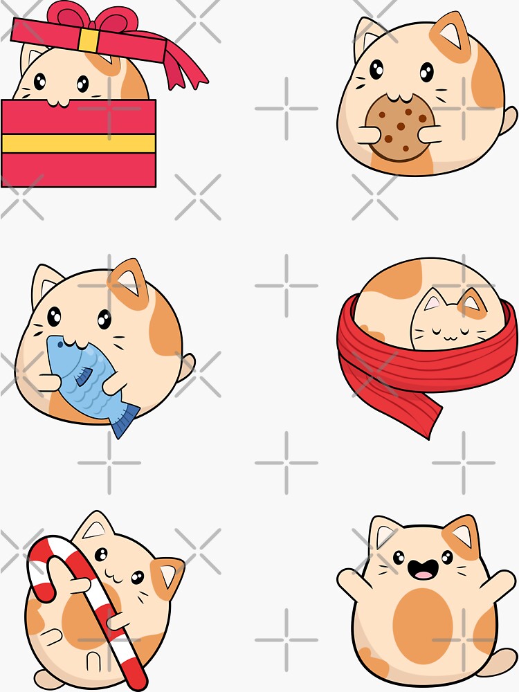 "Cute cats sticker pack, Love you sticker, Cute cat, Valentines day ...