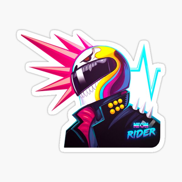 "Neon Rider" Sticker for Sale by Pimps | Redbubble