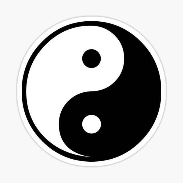 "Yin Yang Symbol" Sticker for Sale by DavidMay | Redbubble
