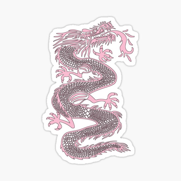 "Pink dragon aesthetic - dragon" Sticker for Sale by Photography-Art ...