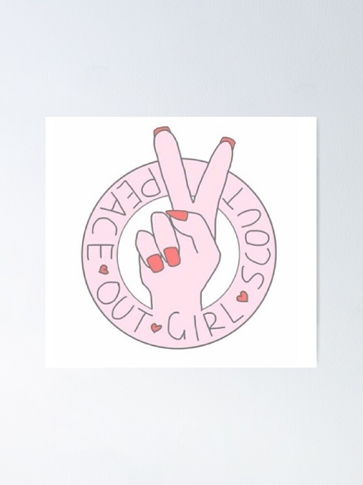 "Peace Out Girl Scout" Poster by meganbxiley | Redbubble