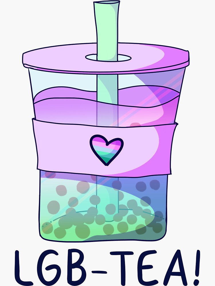 "Toric Pride Bubble Tea" Sticker for Sale by ForTheFrogWar | Redbubble