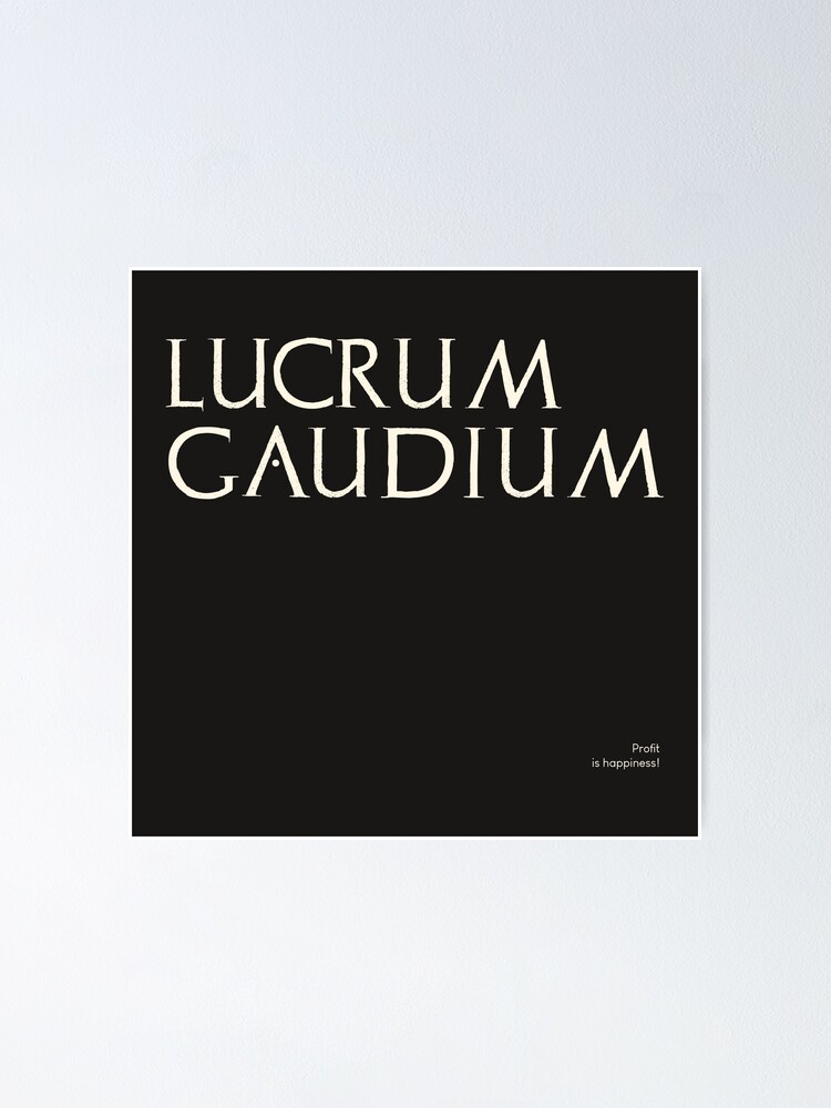 Póster «Graffiti de Pompeya - LUCRUM GAUDIUM» de MetaPhyStore | Redbubble