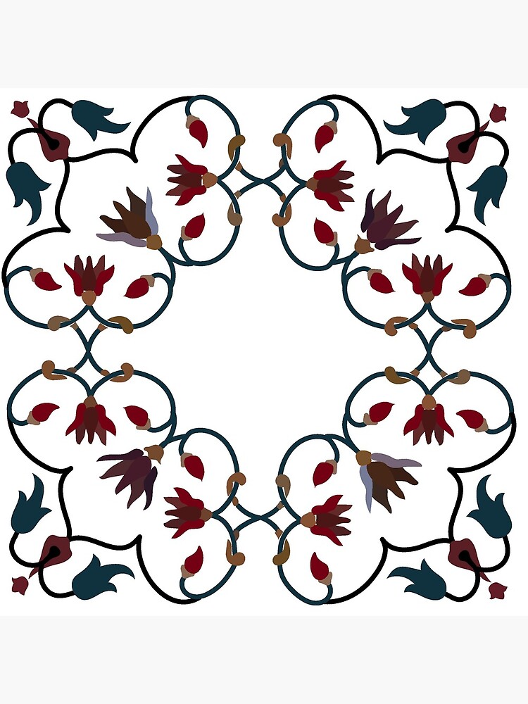 "Taj Mahal Floral Inlay " Poster for Sale by PatternMosaic | Redbubble