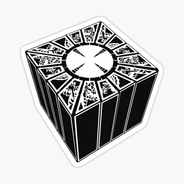 "Hellraiser black" Sticker for Sale by LapinMagnetik | Redbubble