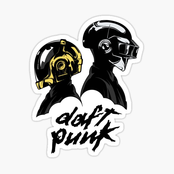 "Daft Punk" Sticker for Sale by CosineCoded | Redbubble