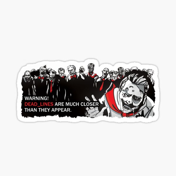 "Dead Lines" Sticker by DuzeKubki | Redbubble
