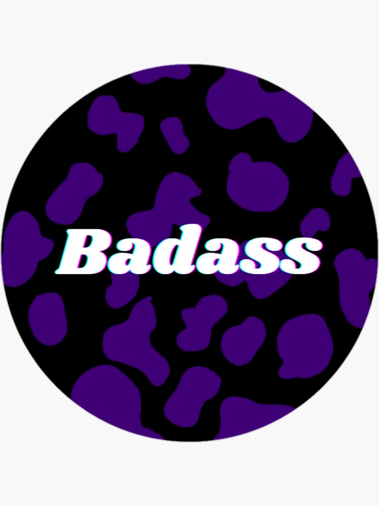 "Purple cow" Sticker by Hoetoons | Redbubble