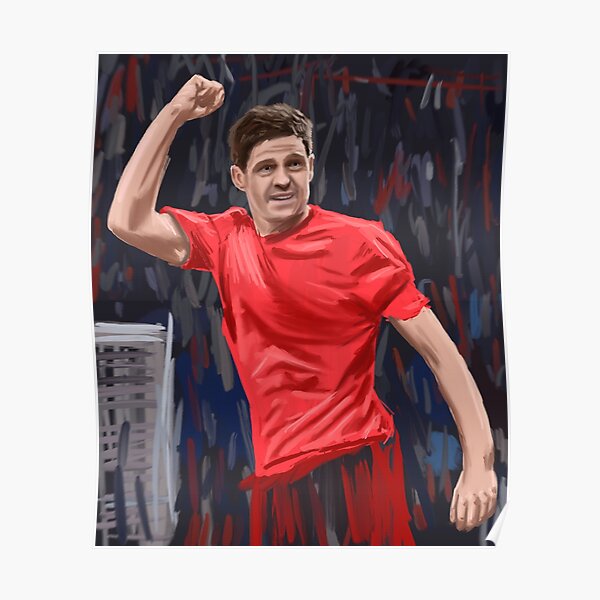 "Steven Gerrard Liverpool Painting" Poster by thebcarts | Redbubble