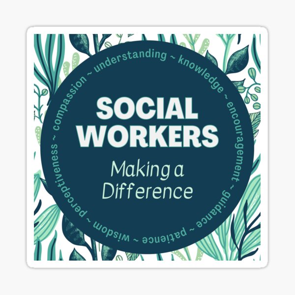 National Social Worker Month Stickers | Redbubble