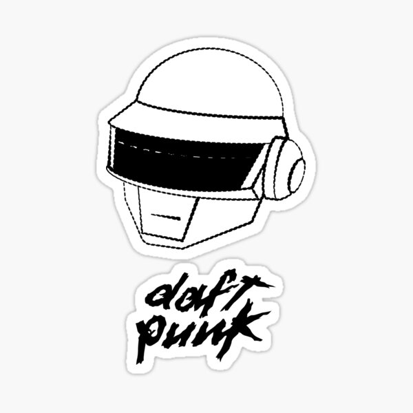 "Daft Punk" Sticker for Sale by CosineCoded | Redbubble