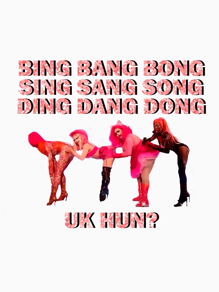 "UK HUN?" T-shirt for Sale by COLORFANTSY | Redbubble | bing bang bong ...