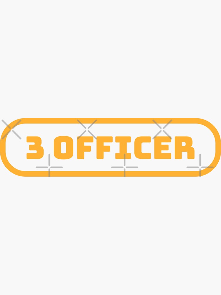 "3 Officer Rank - Merchant Navy" Sticker for Sale by Passion-For-Sea ...