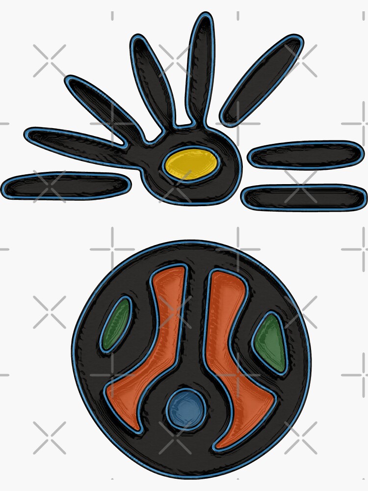 "Taino Sun Symbol" Sticker for Sale by liamaris | Redbubble