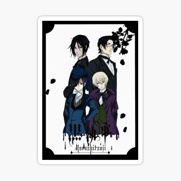 "Black butler Kuroshitsuji" Sticker for Sale by Japanesestore2 | Redbubble