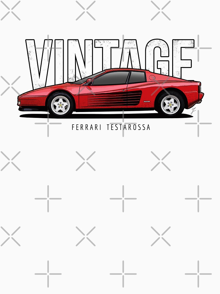 "Ferrari Testarossa - vintage car" T-shirt for Sale by JI-AutoDesign ...