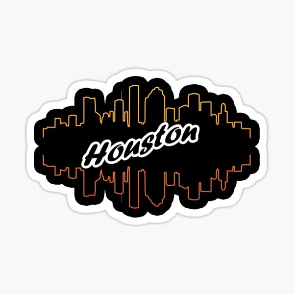 "Houston City Skyline Houston Texas" Sticker for Sale by titanosdesign ...