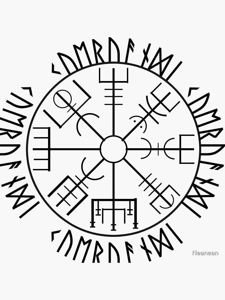 "Kvervandi Viking Norse Wheel of the Year" Sticker for Sale by Neanean ...