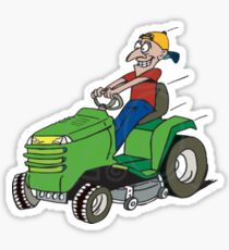 Funny Mower Stickers | Redbubble
