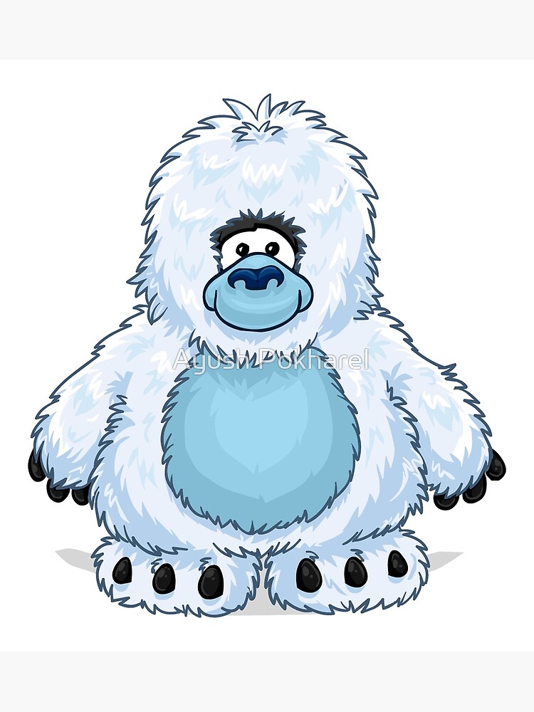 "Cute Yeti Big Foot Sticker" Art Print for Sale by Ayush-Pokharel ...