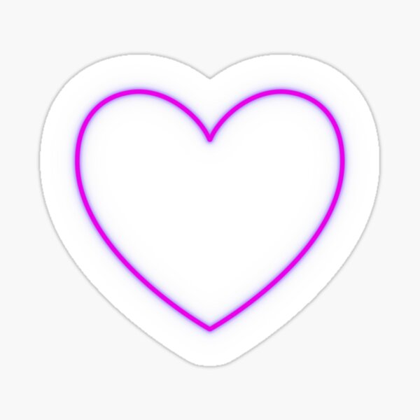 "Neon Heart" Sticker for Sale by Arhey | Redbubble