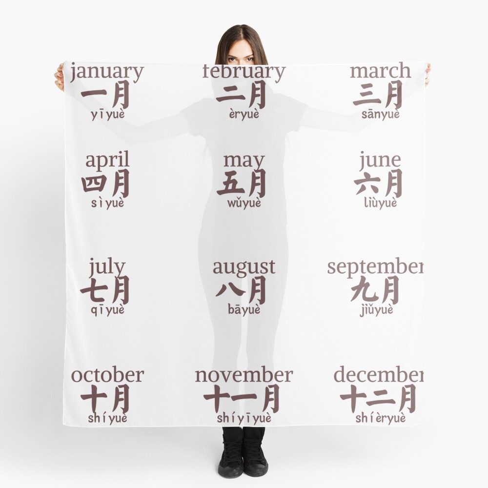"HSK 1 - Month | Sticker Pack" Sticker for Sale by KeleCo | Redbubble