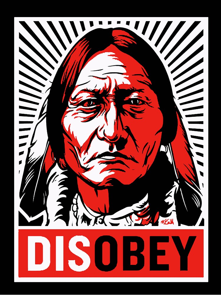 "Disobey" Sticker for Sale by greywolfstore | Redbubble