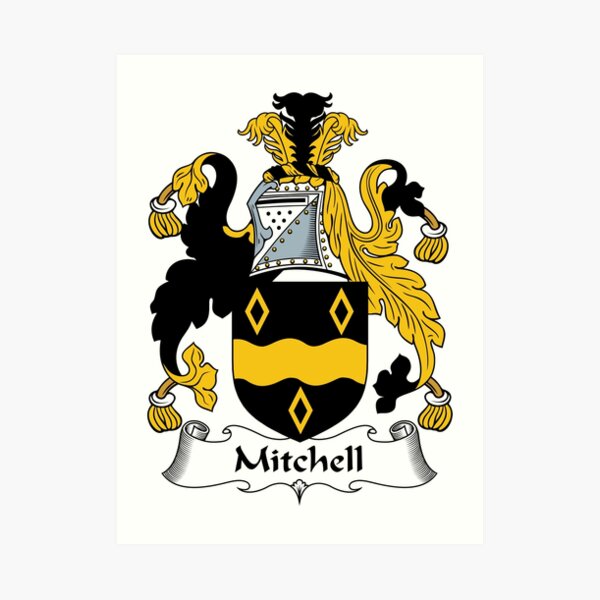 "Mitchell Coat of Arms / Mitchell Family Crest" Art Print for Sale by ...