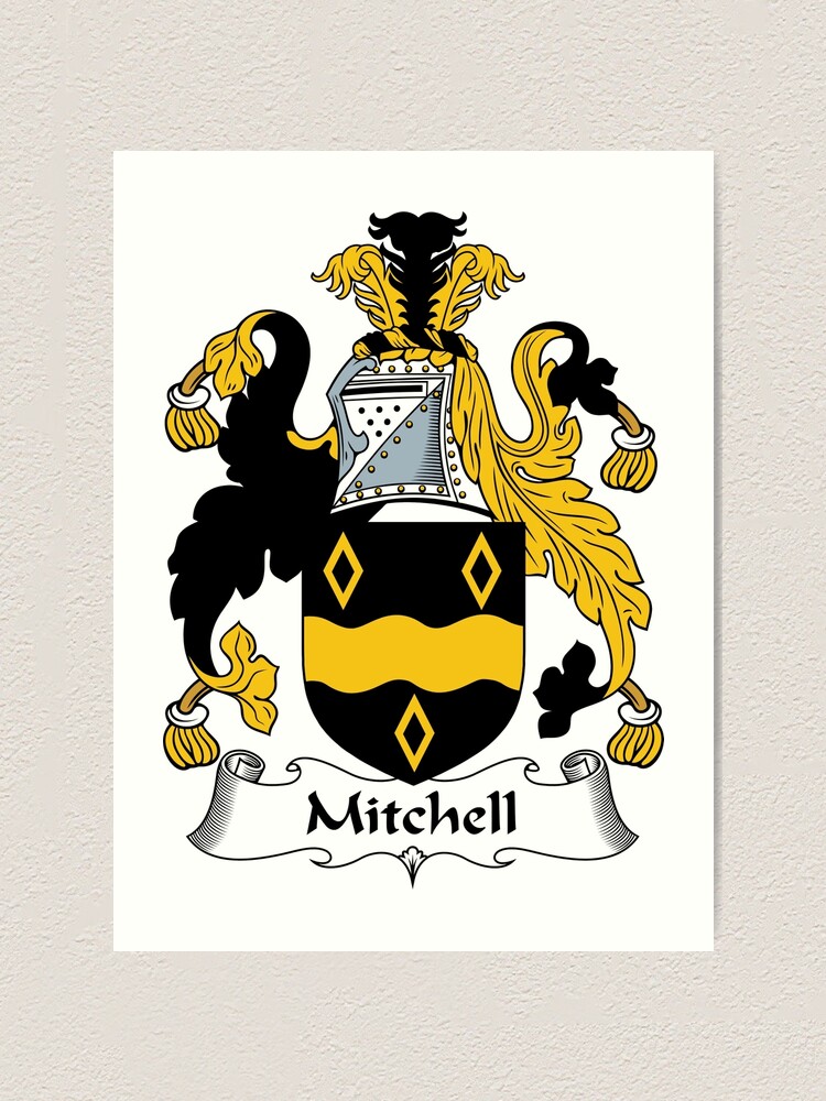 "Mitchell Coat of Arms / Mitchell Family Crest" Art Print for Sale by ...