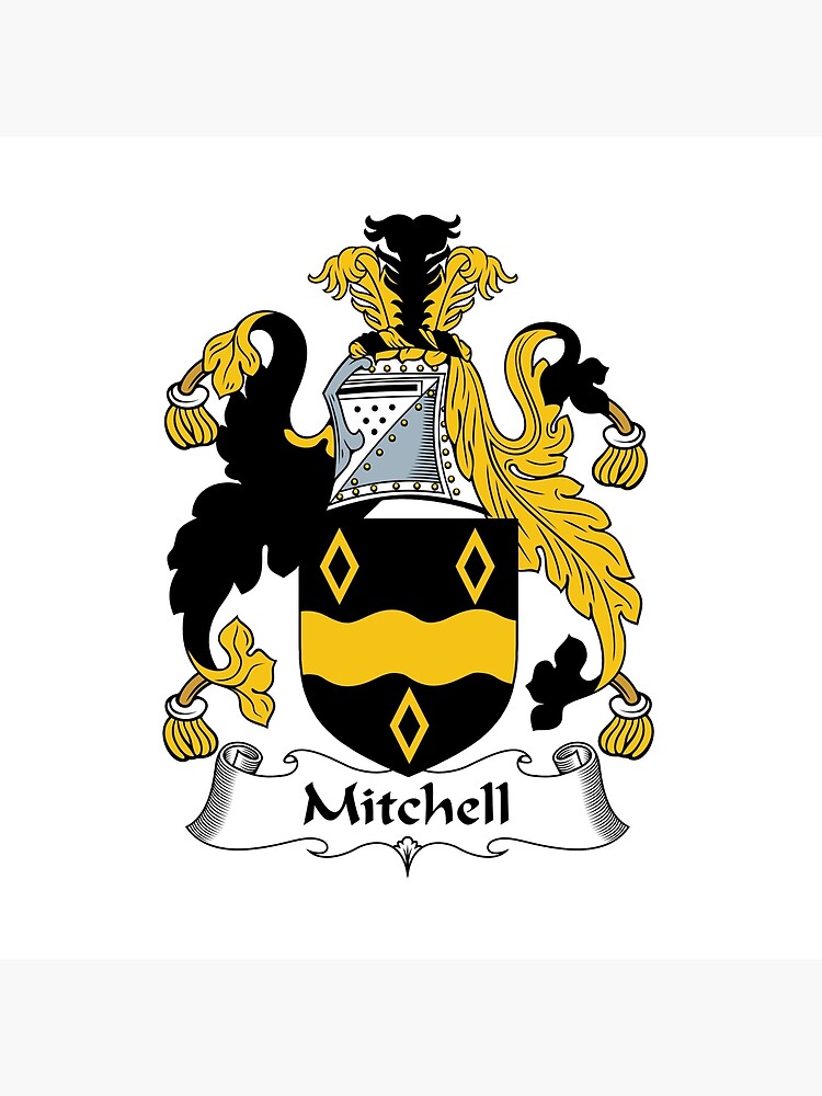 "Mitchell Coat of Arms / Mitchell Family Crest" Throw Pillow by ...