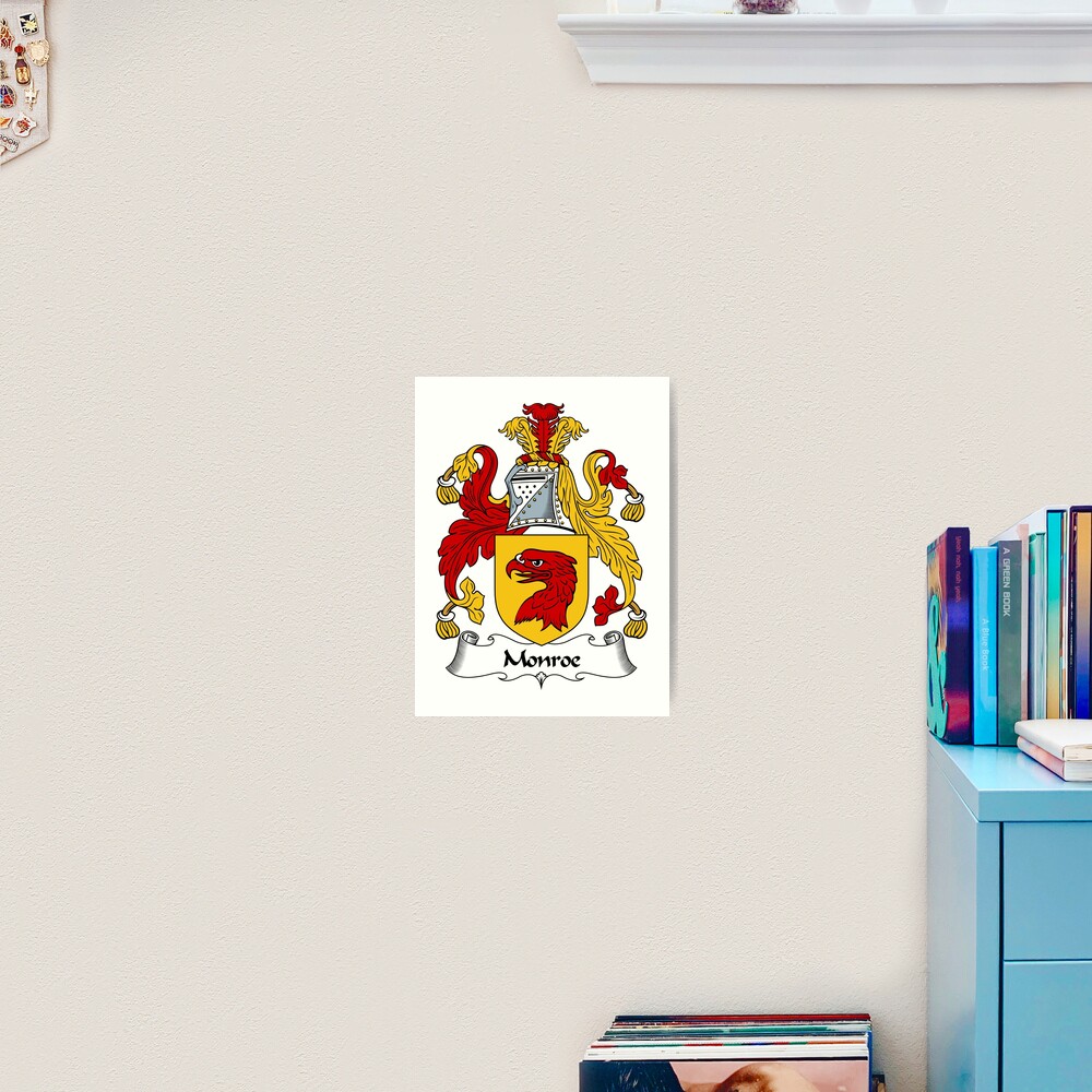 "Monroe Coat of Arms / Monroe Family Crest" Art Print by ...