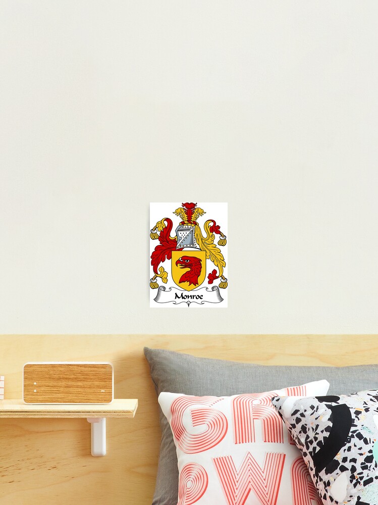 "Monroe Coat of Arms / Monroe Family Crest" Photographic Print for Sale ...