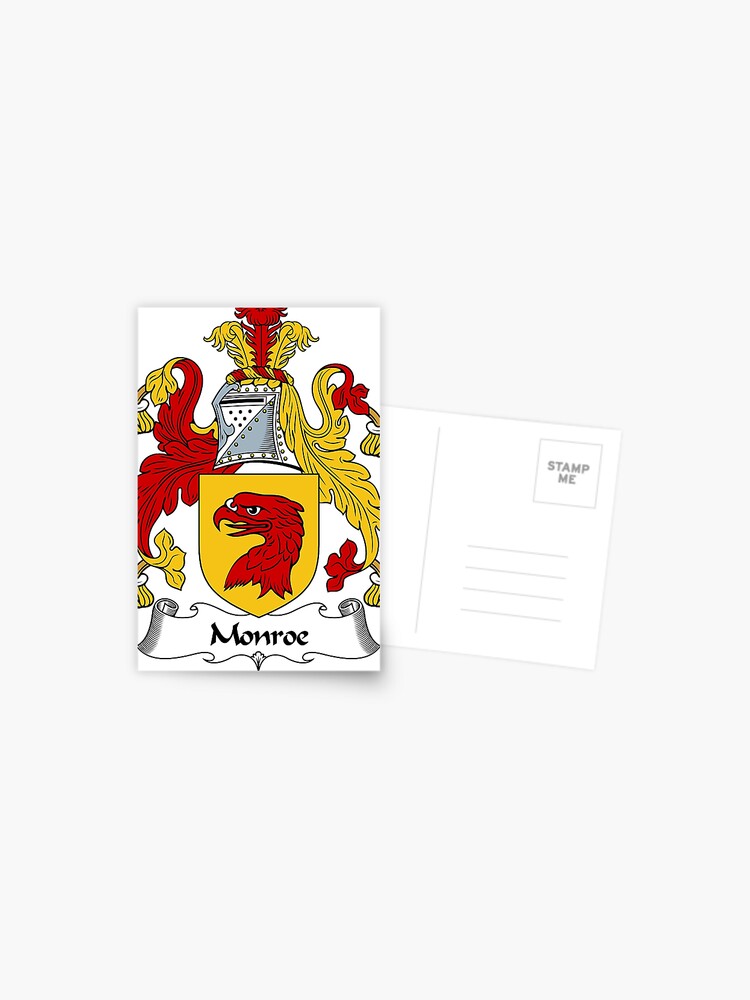"Monroe Coat of Arms / Monroe Family Crest" Postcard for Sale by ...
