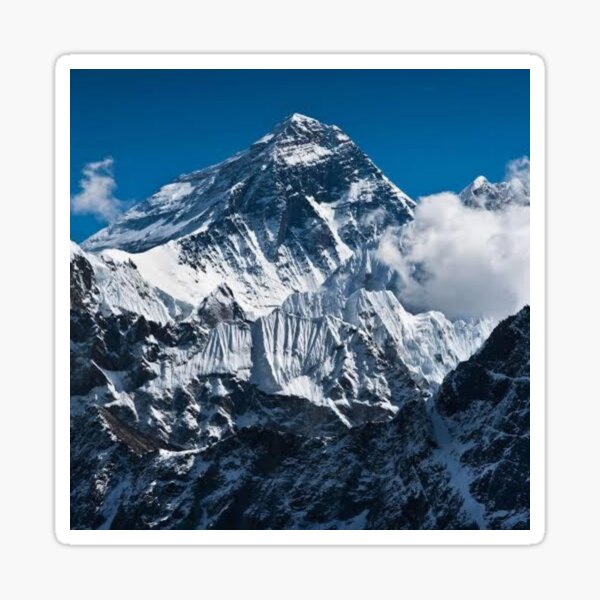 "Mount Everest" Sticker by MMdesign28 | Redbubble