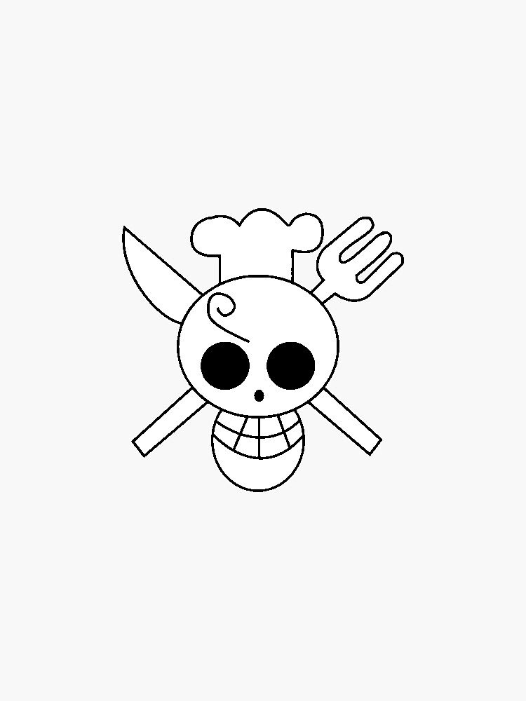"Sanji the cook" Sticker for Sale by Zedriot | Redbubble