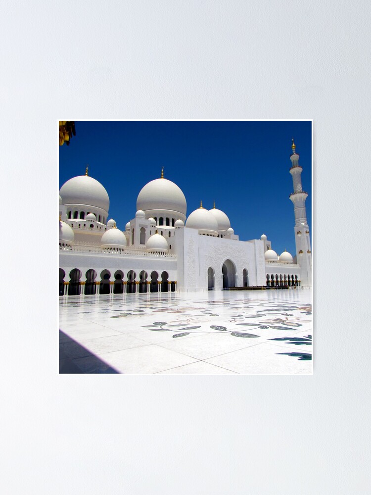"Sheikh Zayed Grand Mosque Abu Dhabi" Poster for Sale by fahadabu ...
