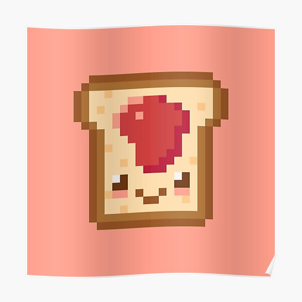 "Pixel toast" Poster for Sale by kasumiblu | Redbubble